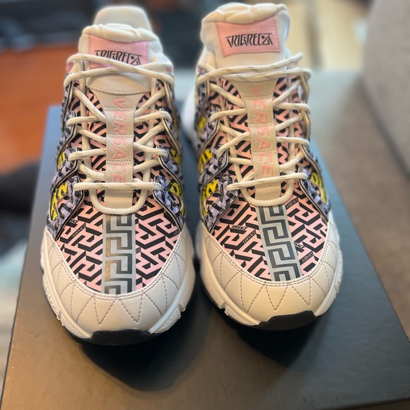 Versace | Shoes | Versace Trigreca Multi Color Sneakers | Poshmark